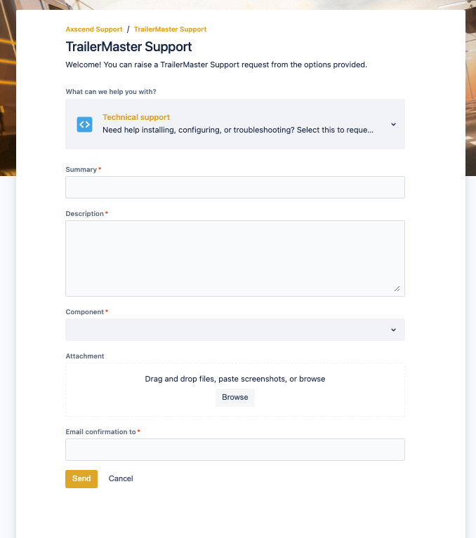 Contact Axscend Support
