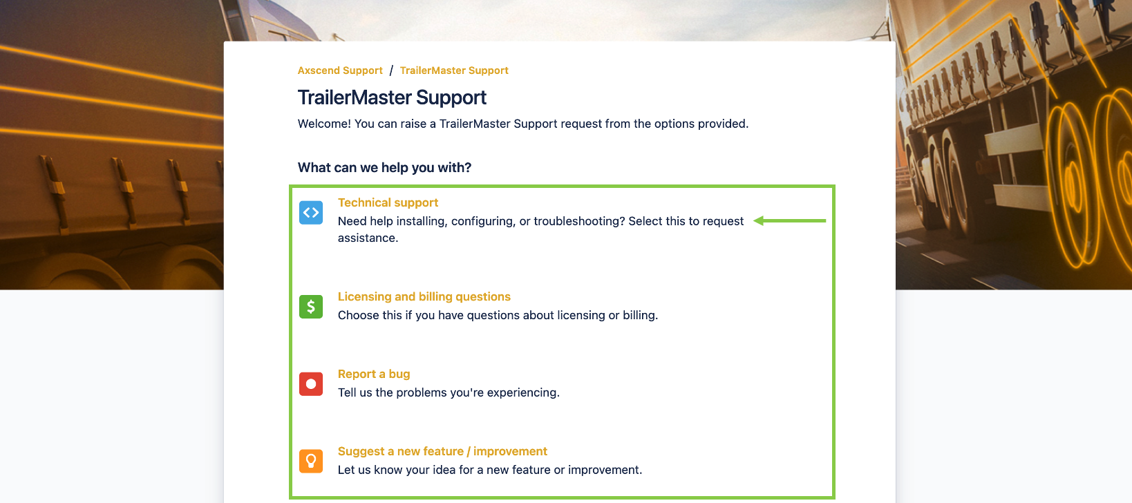 Contact Axscend Support