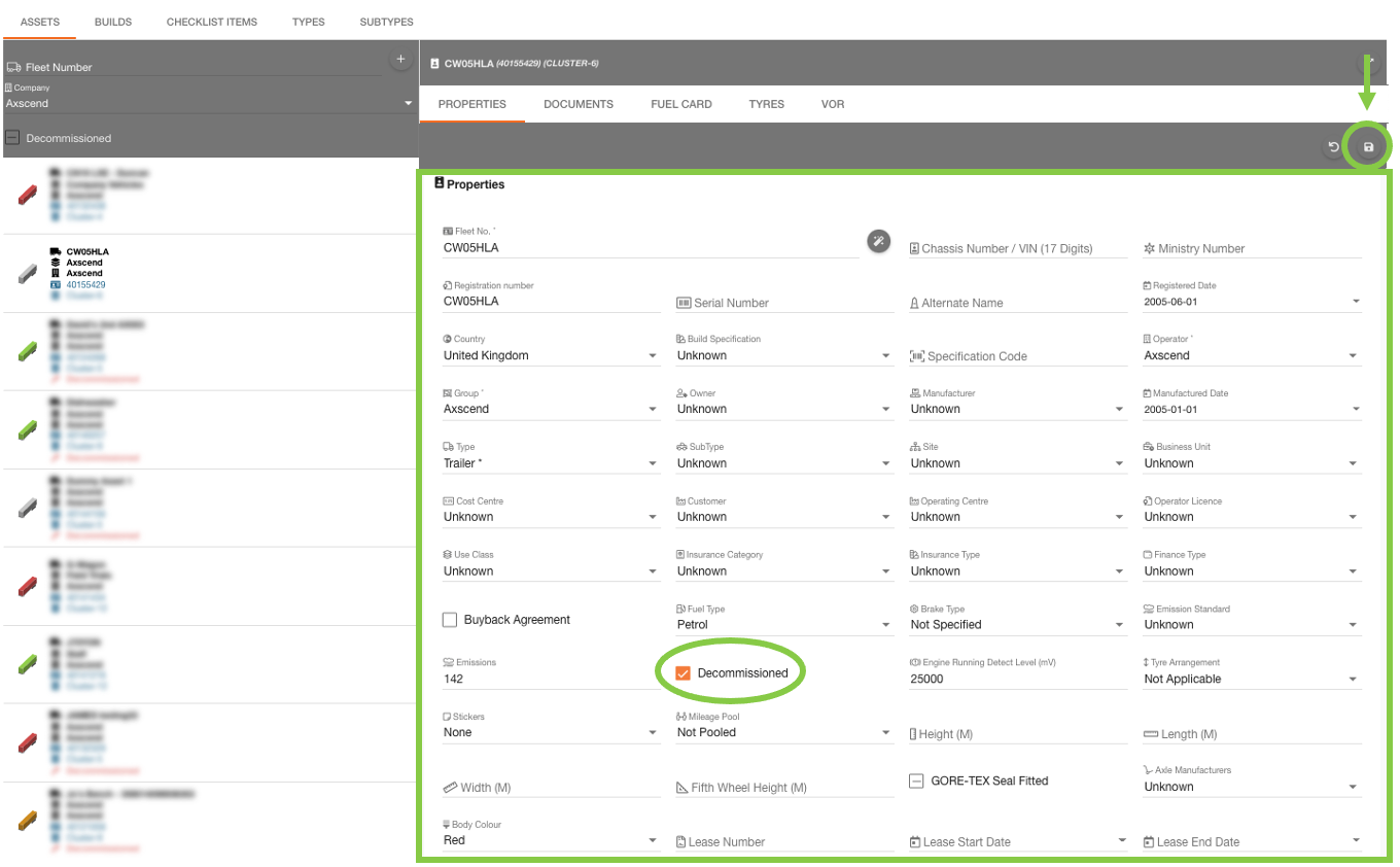 Decommissioning Assets