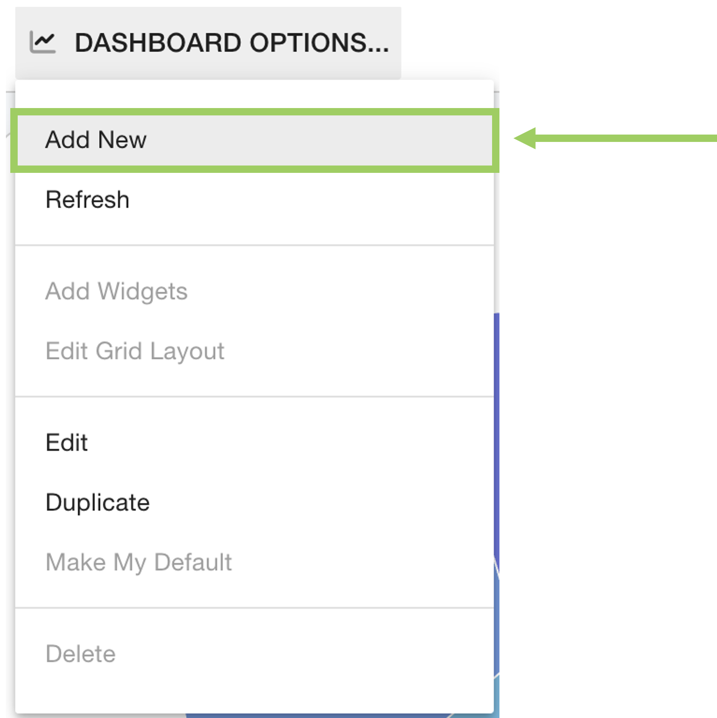 Adding A New Dashboard