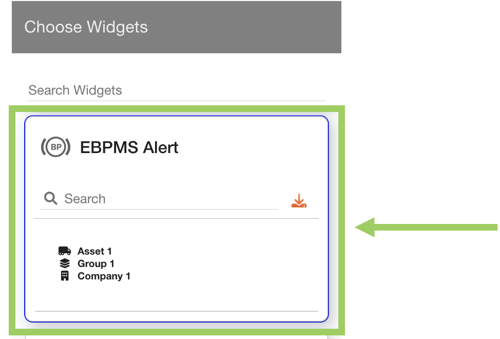 Editing Widgets on a Dashboard